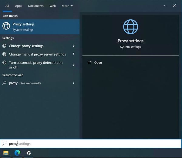 เข้าเวบไม่ได้ - Error Proxy Connection Failed
